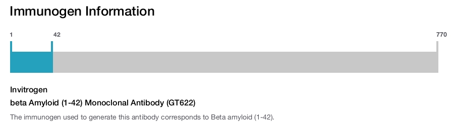 beta Amyloid (1-42) Monoclonal Antibody (GT622) (MA5-36246)