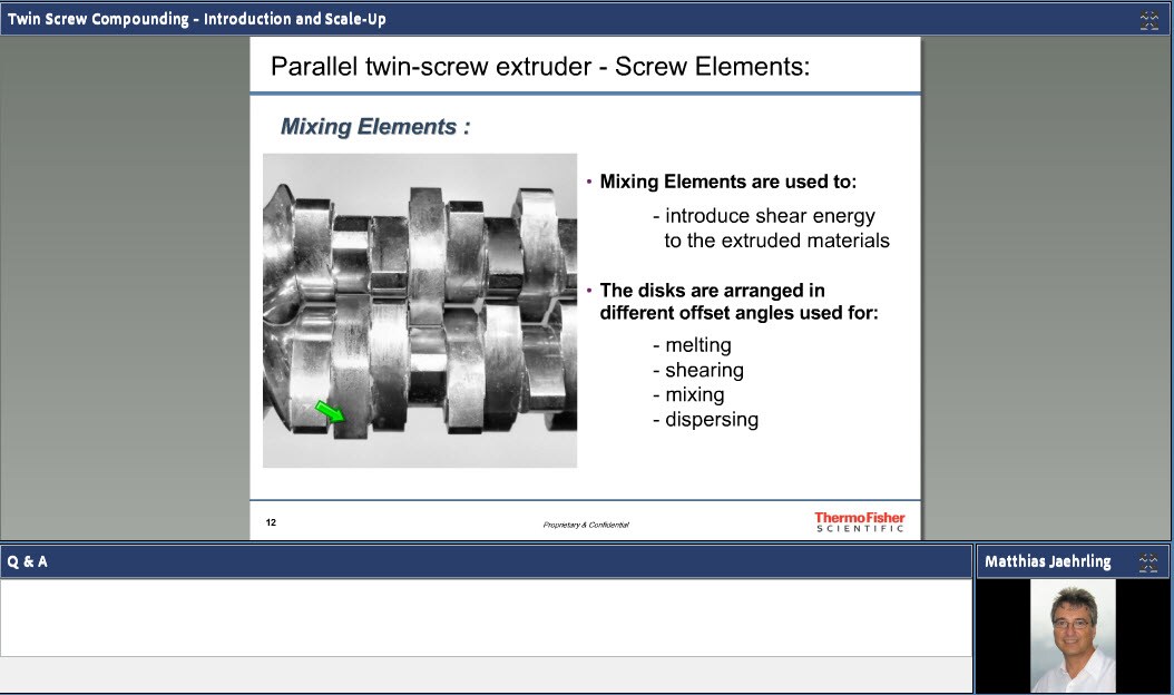 Webinar: Twin Screw Compounding – Introduction and Scale-Up